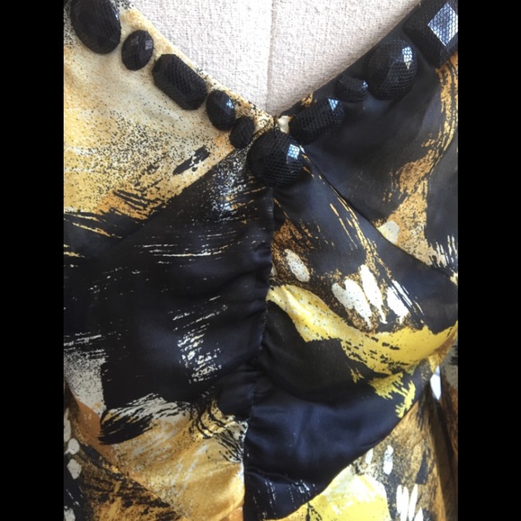 Magaschoni | Tops | Magaschoni Collection 2 Blouse Harvest Gold Black ...